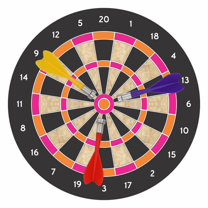 Chanak Magnetic Dart Board Game | Safe Indoor Family Game for Kids ...